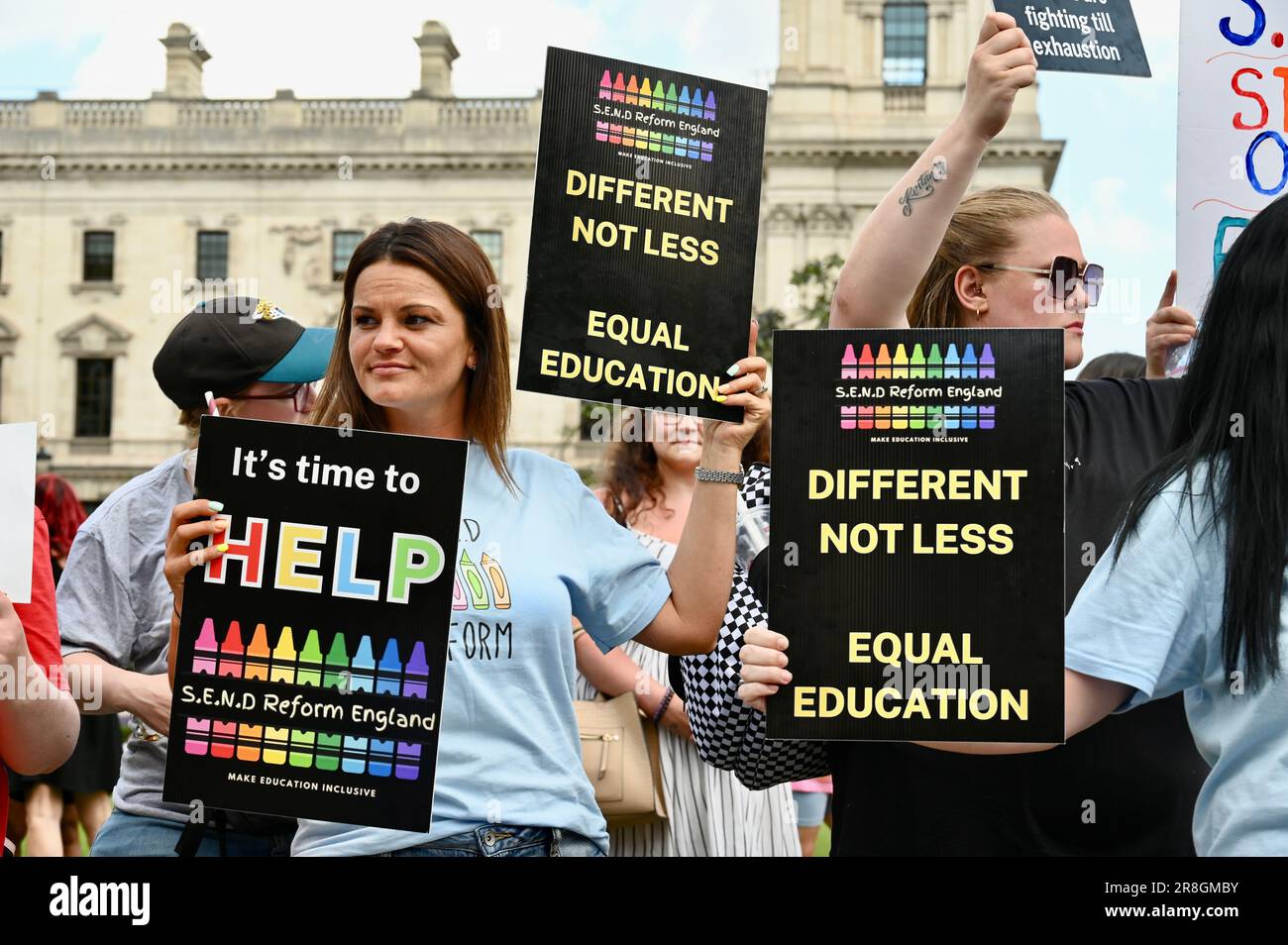 Children protest disability hi-res stock photography and images - Alamy