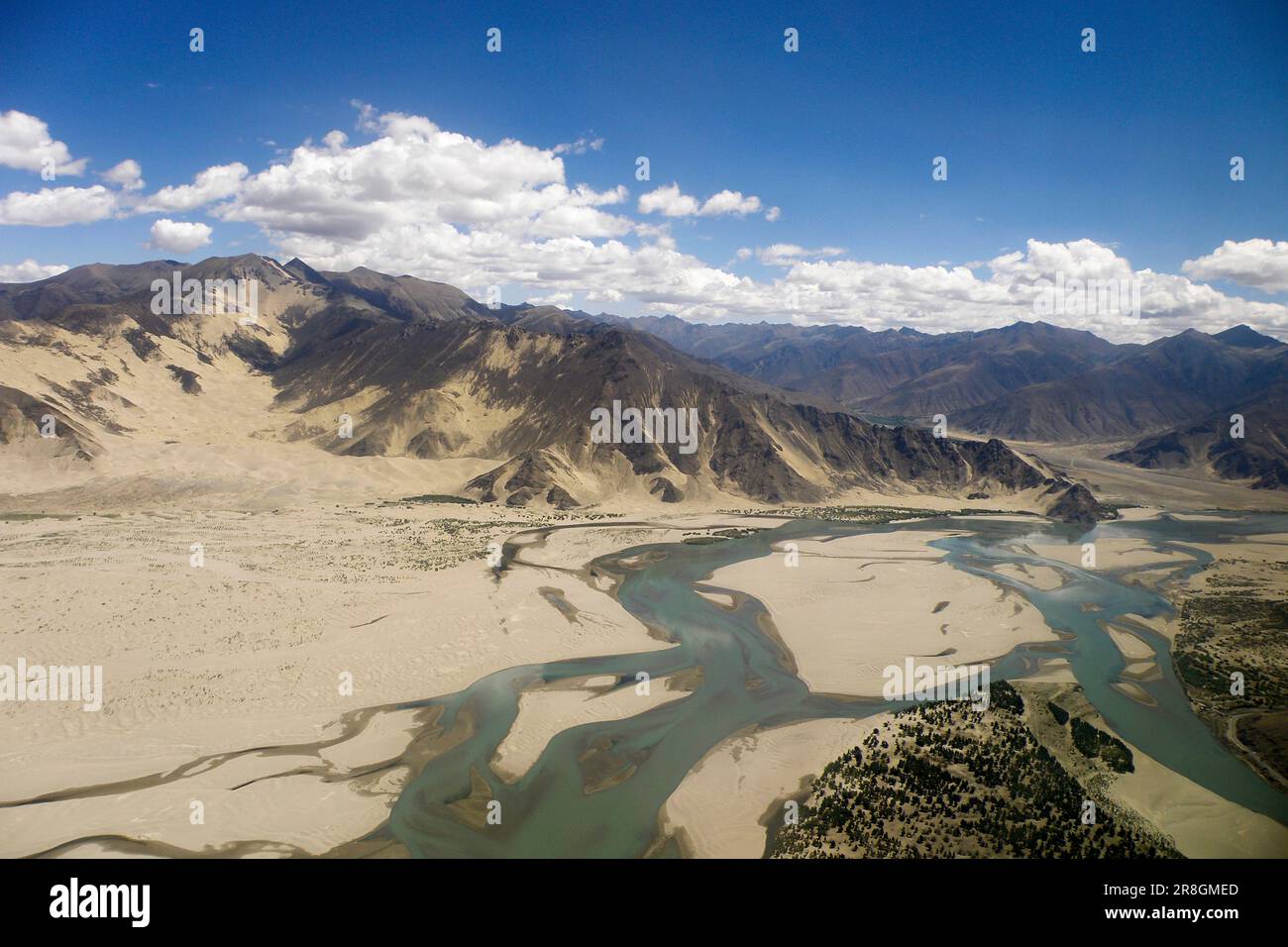 Aerial View, Tibet, China Stock Photo - Alamy