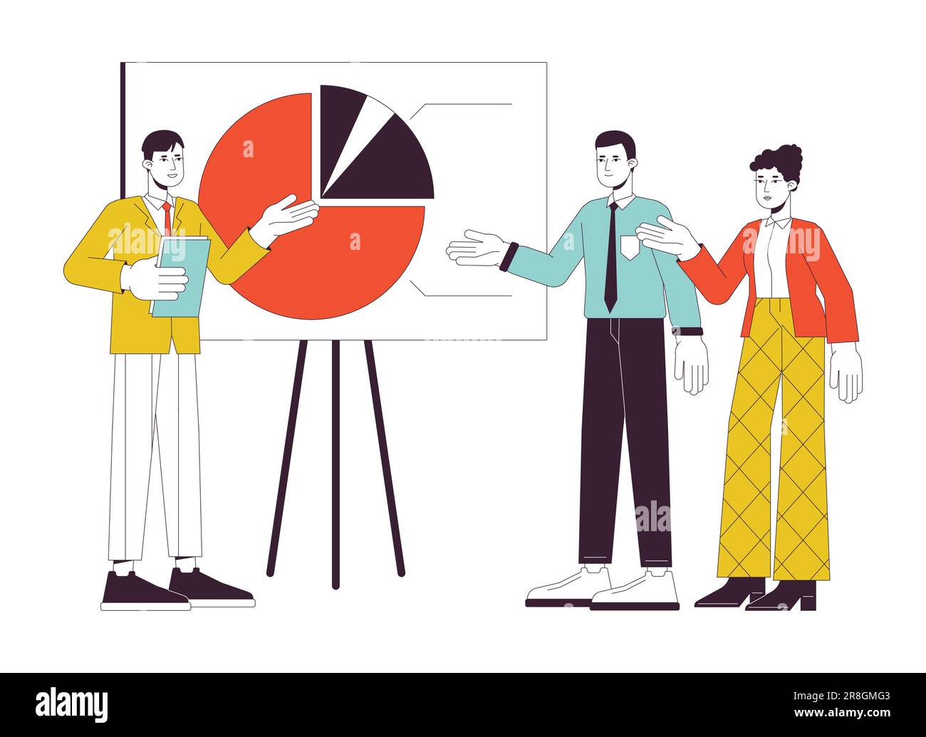 Brainstorming group flat line concept vector spot illustration Stock Vector Image & Art - Alamy