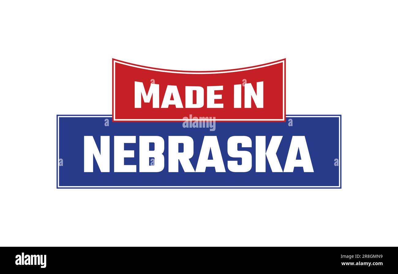 Made In Nebraska Seal Vector Stock Vector Image & Art - Alamy