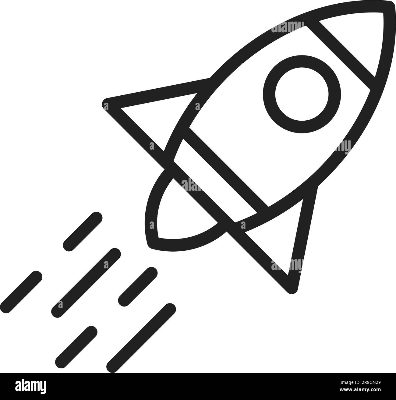 Rocket Icon Image Stock Vector Image & Art - Alamy