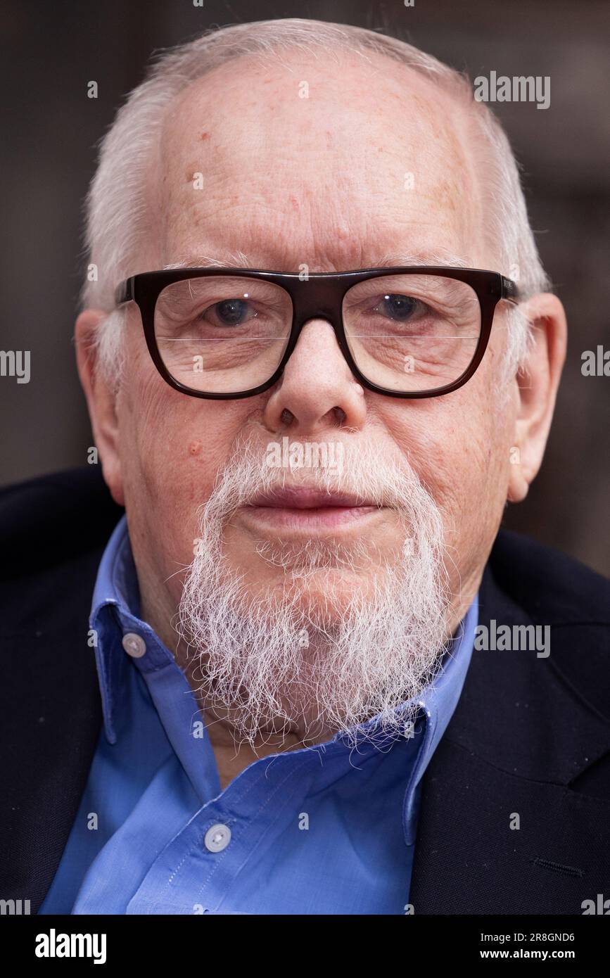 Sir Peter Blake poses for photographers upon arrival at the National ...