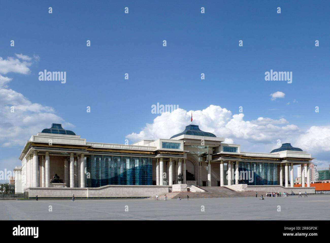 Parliament Building and Government House , Sukhbaatar Square, Ulaan ...