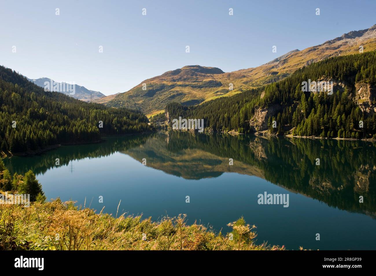 Marmorera Lake, Julier Pass, Switzerland Stock Photo - Alamy