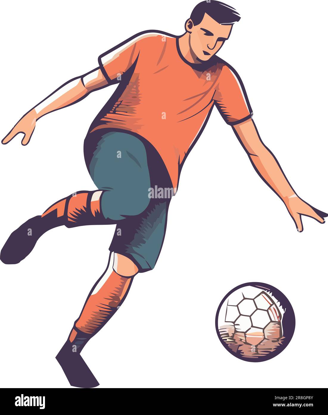 Soccer kicks Stock Vector Images - Alamy