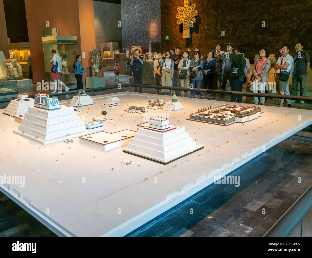 Model of Teotihuacan Aztec city, National Museum of Anthropology ...