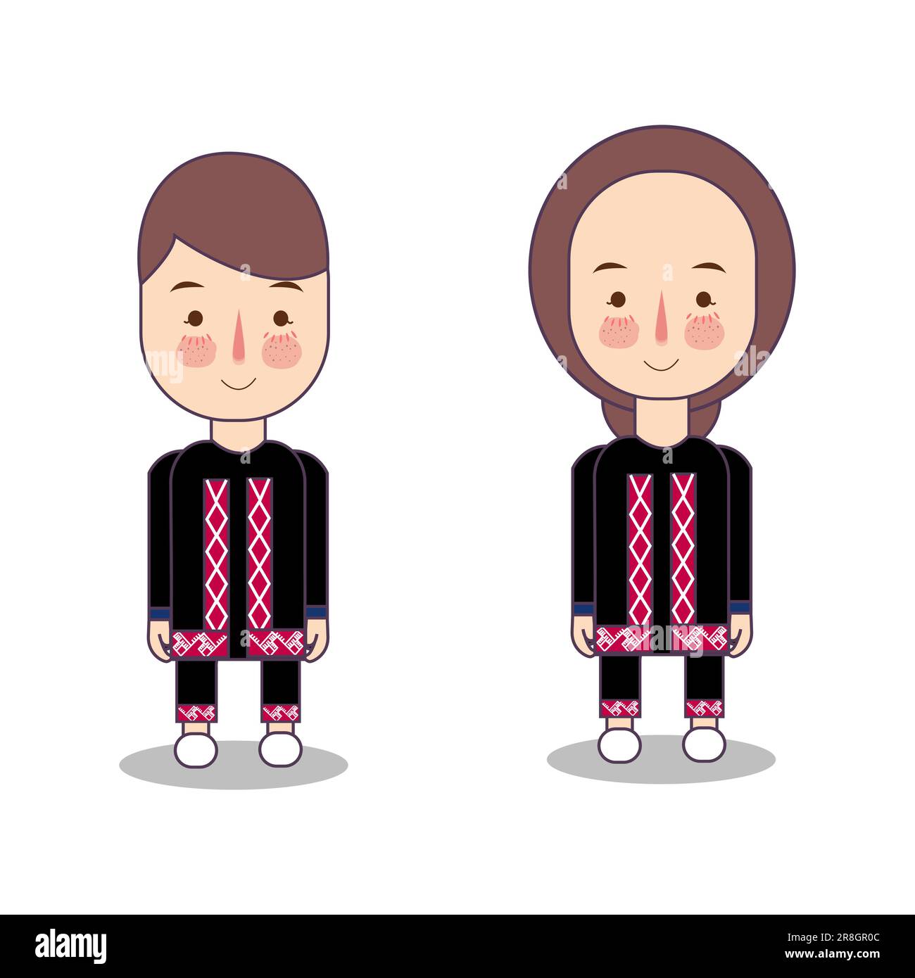 traditional dress native li tribe form China boy and girl couple ...