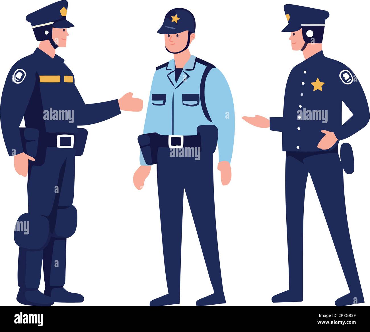 Police force unite for safety Stock Vector Image & Art - Alamy