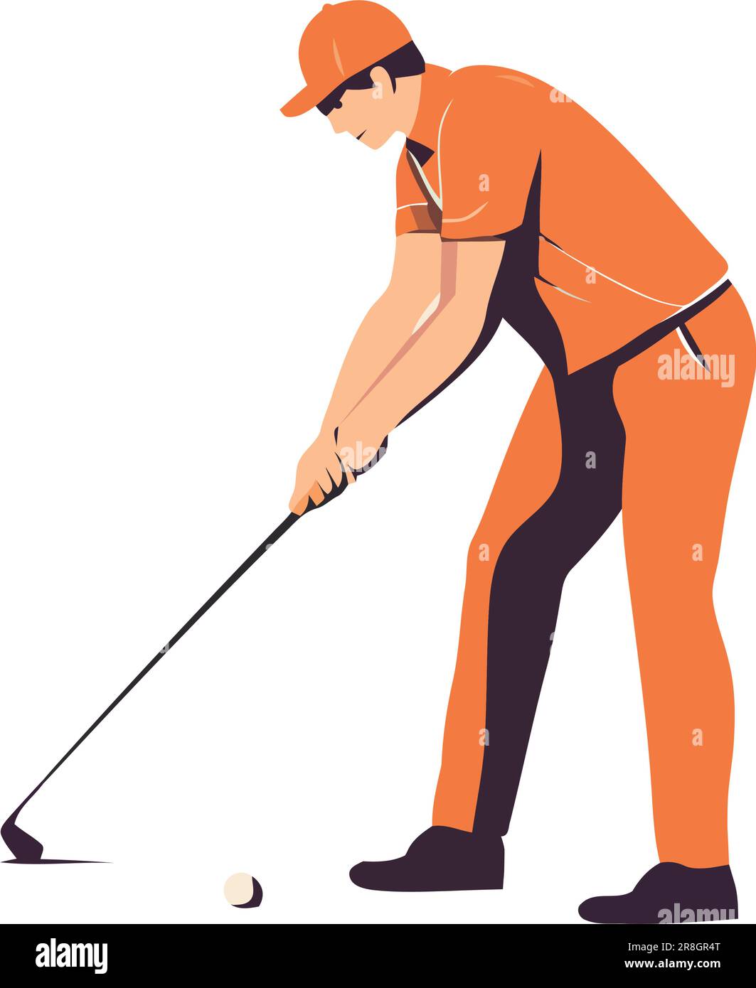 Hits the ball Stock Vector Images - Alamy