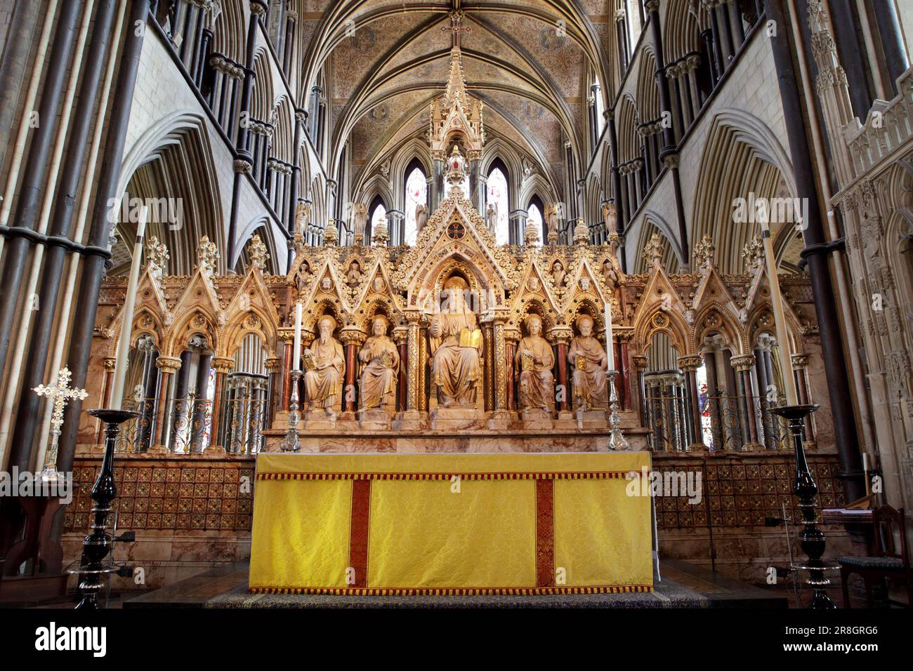 Viewed from an westerly vantage point this image reveals the High Altar ...