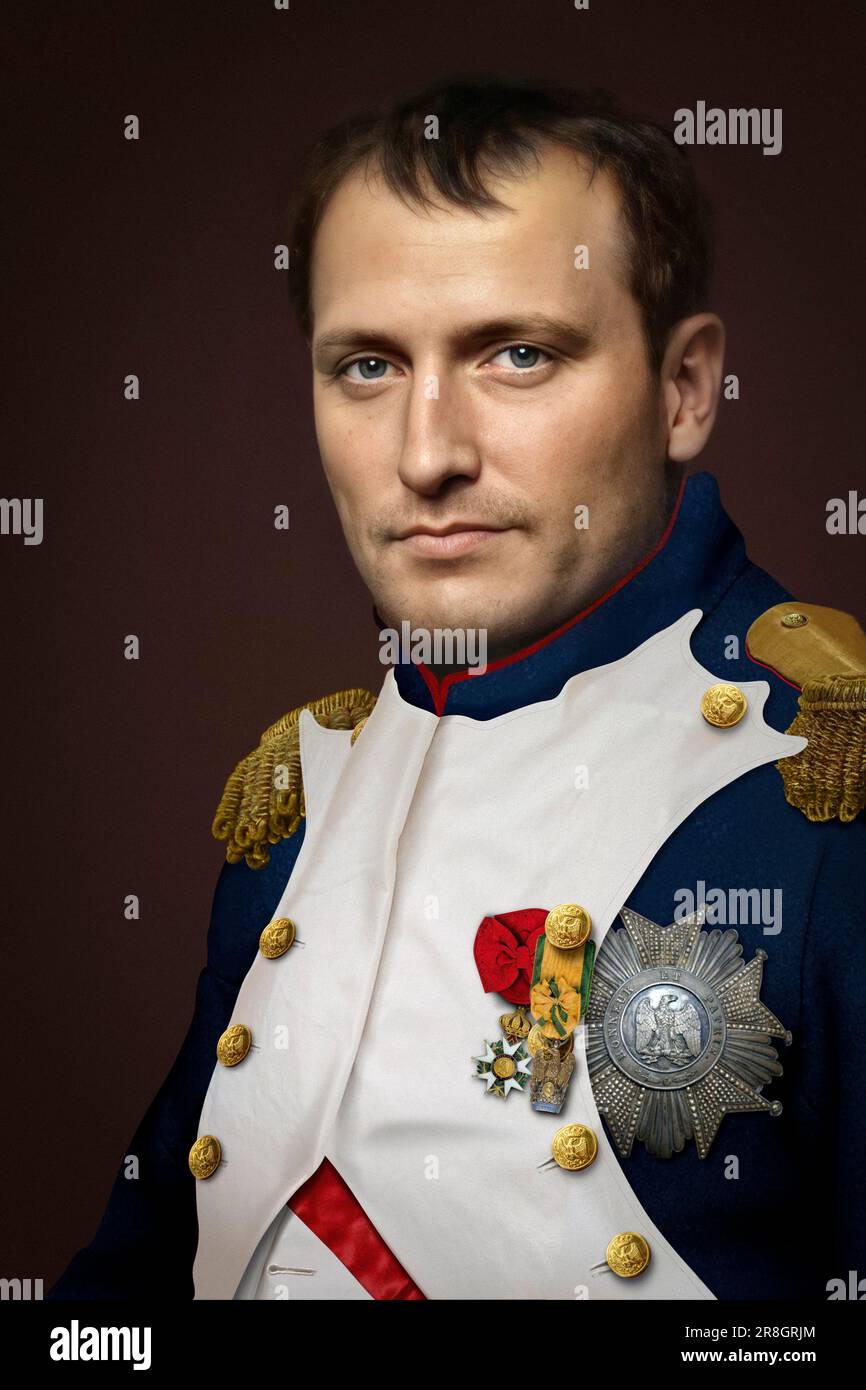 Based on historical documents, reconstruction of a portrait of Napoleon ...