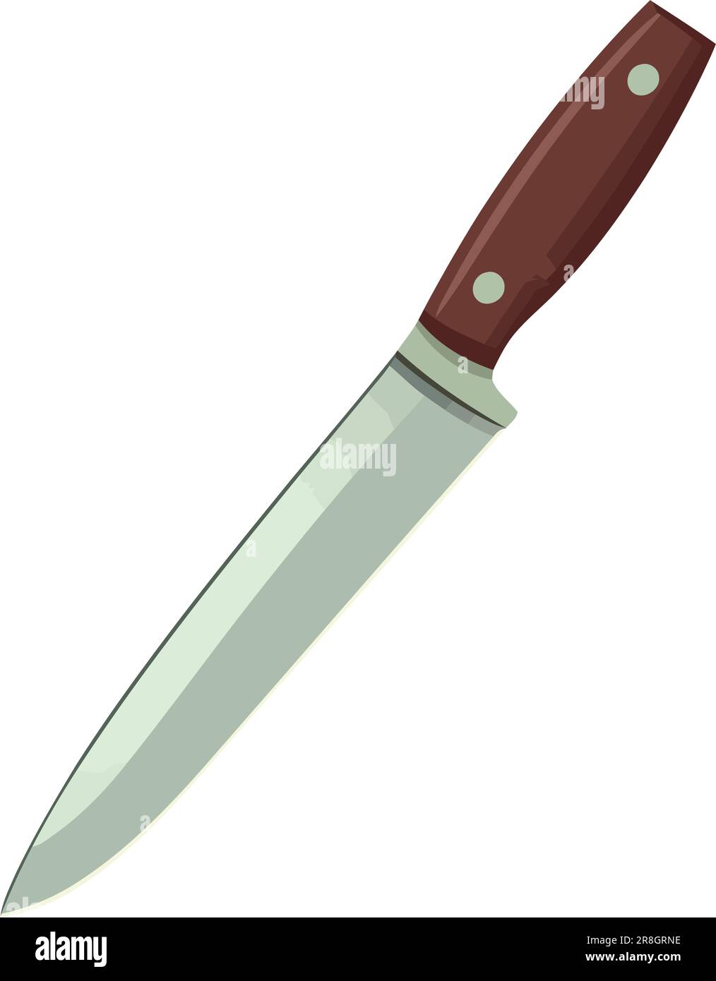 Sharp steel blade, isolated vector illustration danger Stock Vector ...