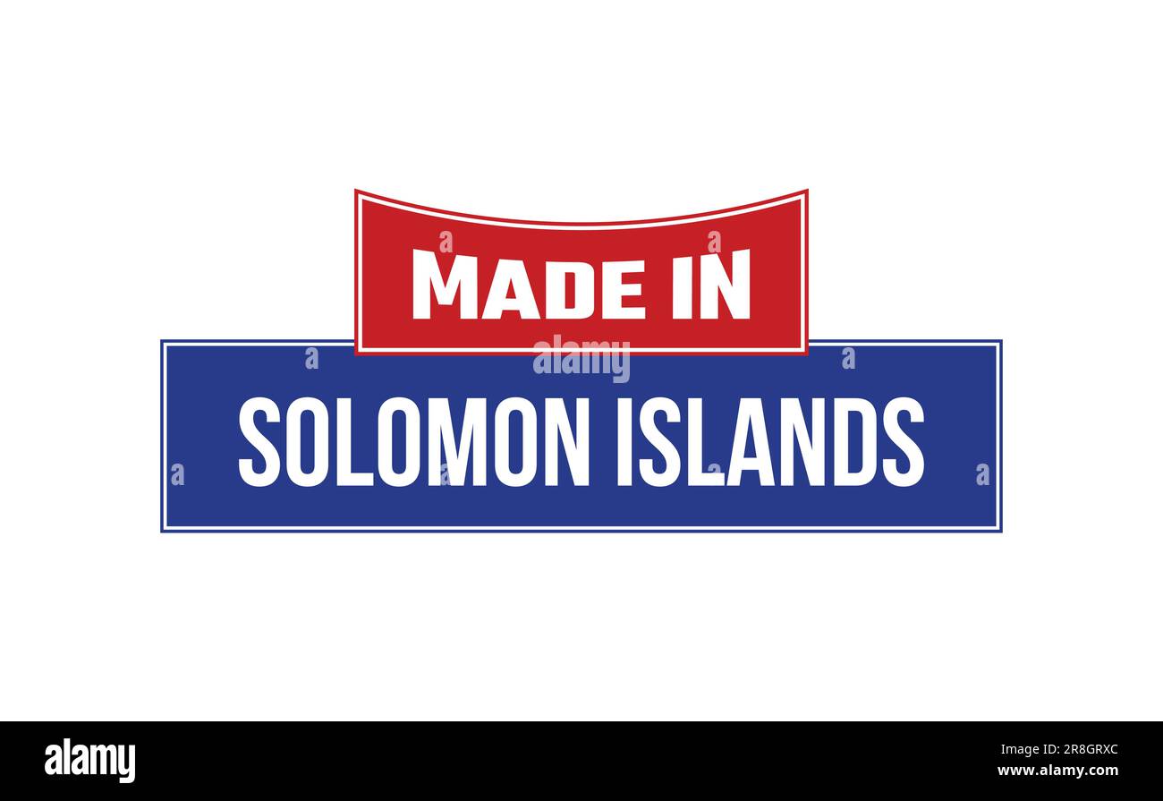 Made In Solomon Islands Seal Vector Stock Vector Image & Art - Alamy