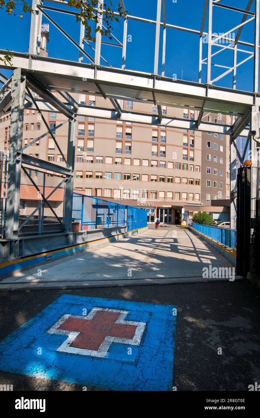 First Aid, San Raffaele Hospital, Milan, Italy Stock Photo - Alamy