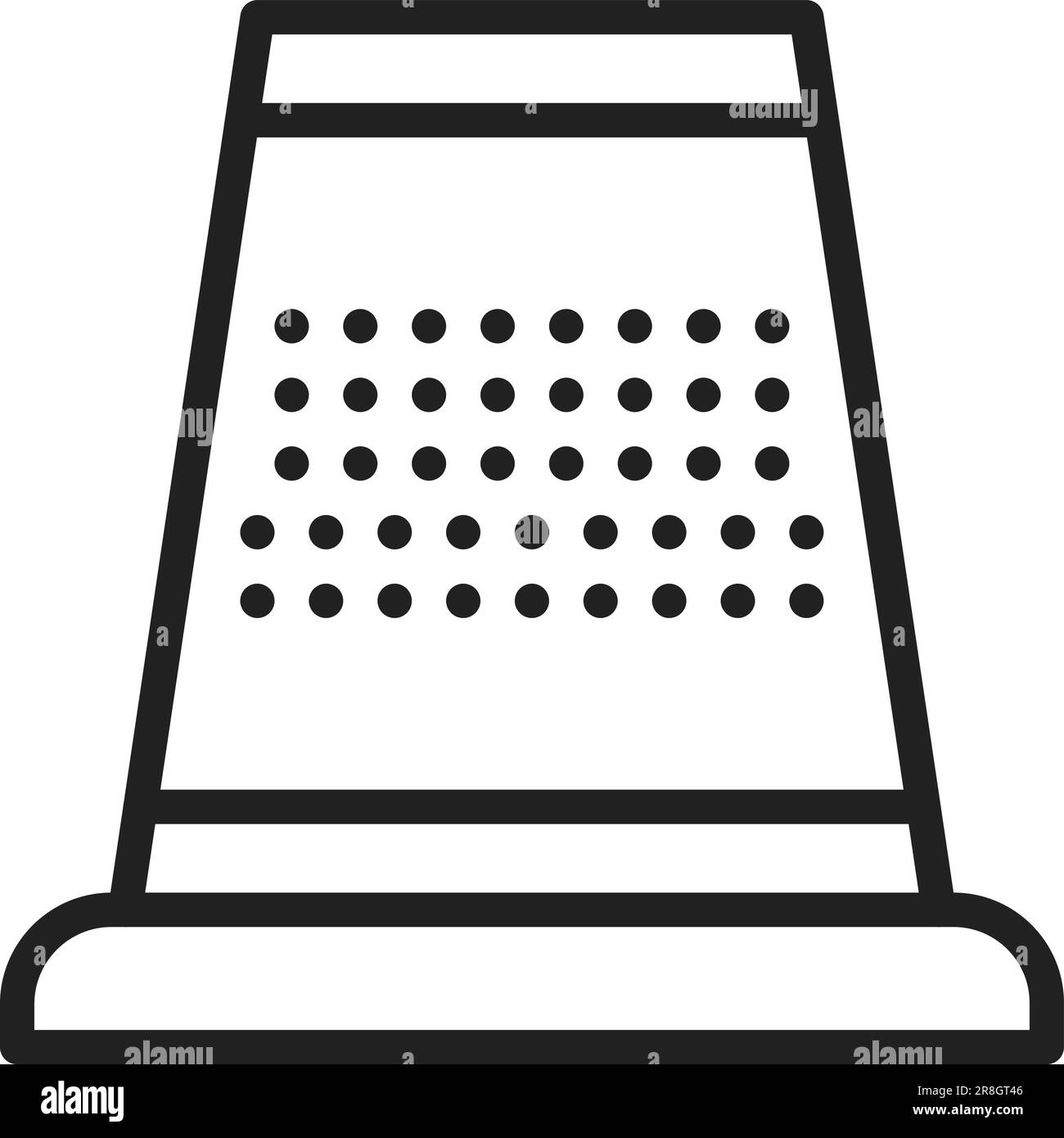 Thimble icon image Black and White Stock Photos & Images - Alamy