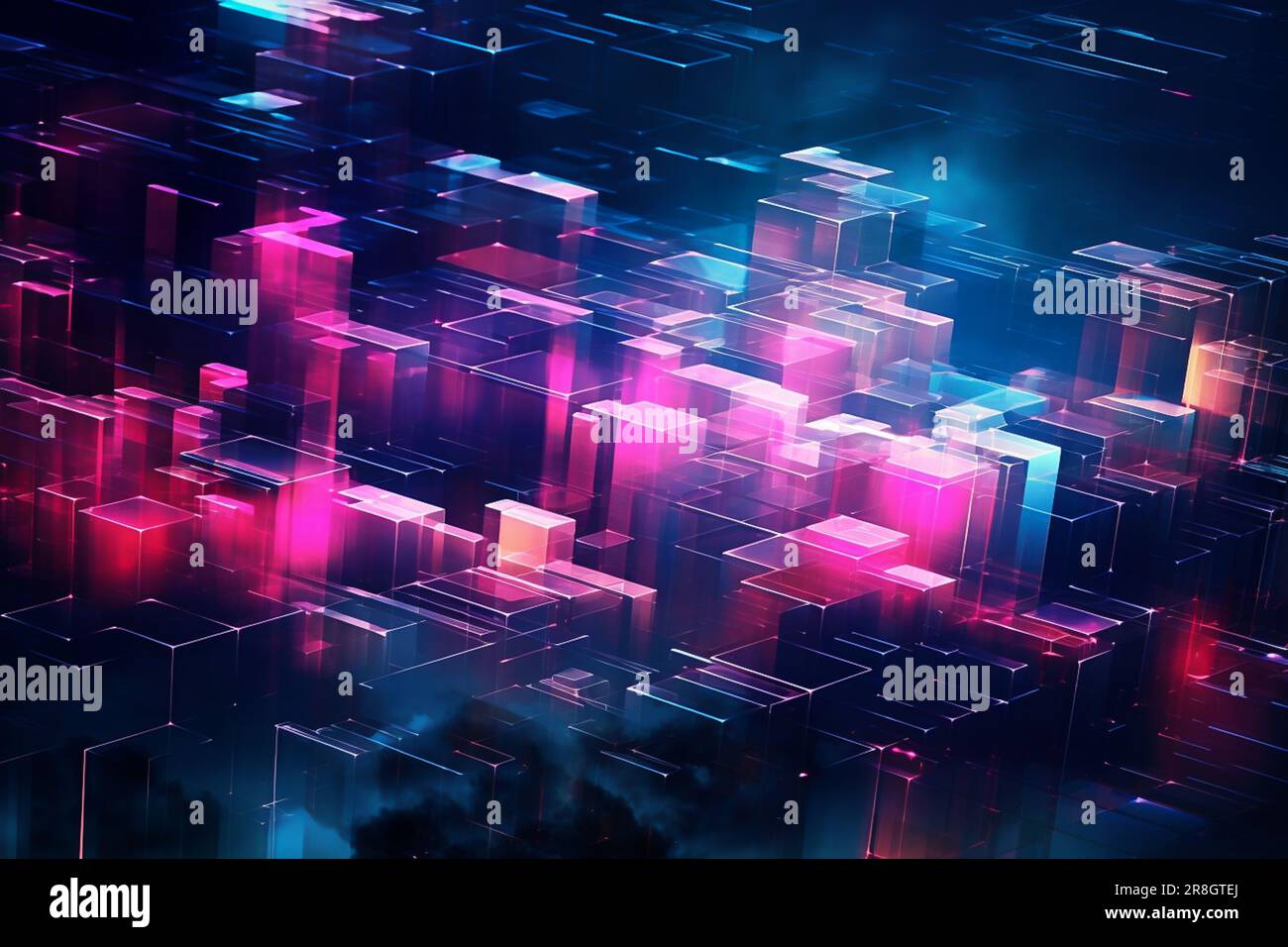 3D rendering abstract colorful background banner or wallpaper, graphic ...