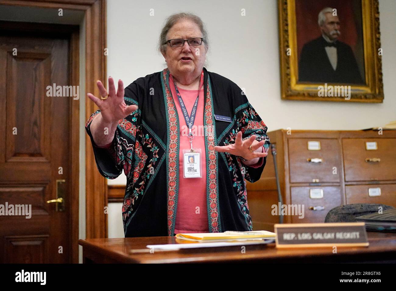 Rep. Lois Galgay Reckitt, D- South Portland, speaks Wednesday, June 21 ...