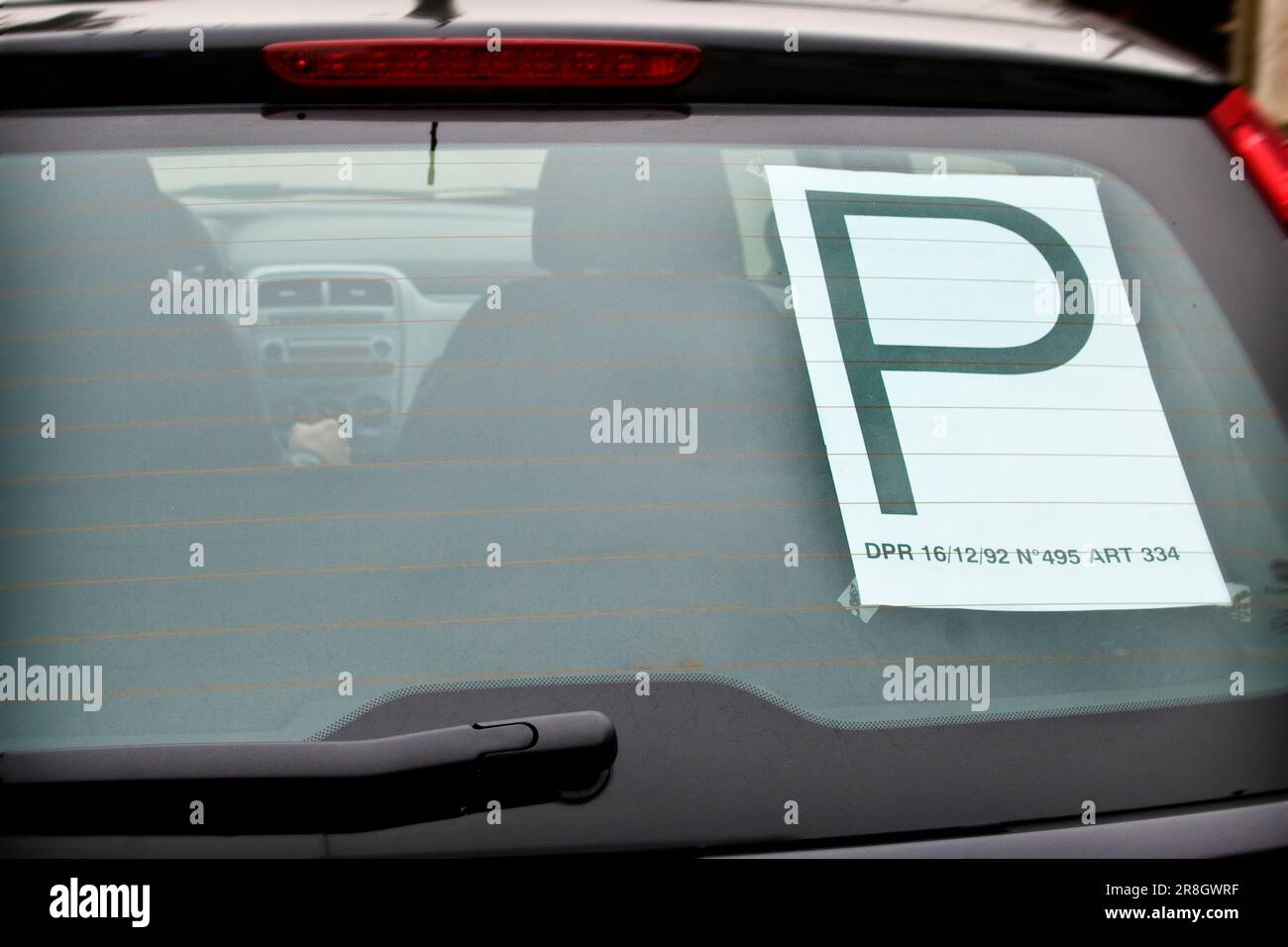 Plate Beginner, Driving School Stock Photo - Alamy