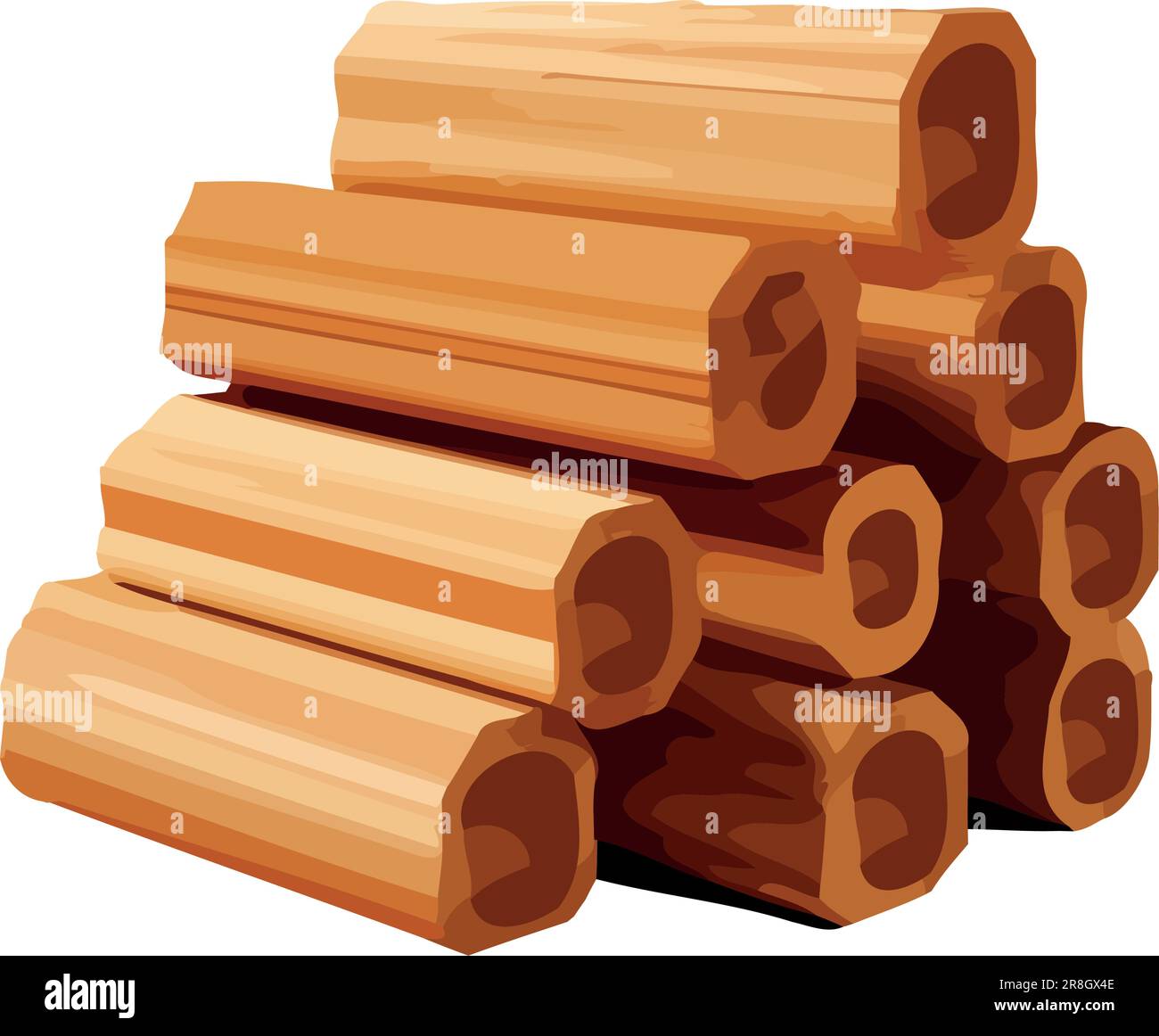 Woodpile stack, nature heap for firewood Stock Vector Image & Art - Alamy