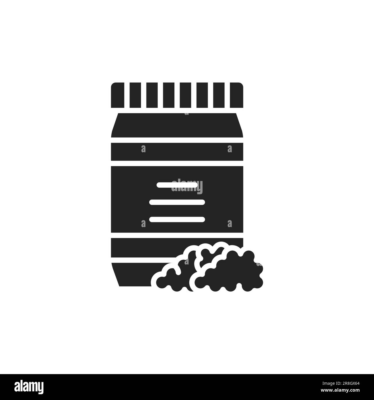 Cedar paste color line icon. Isolated vector element. Outline pictogram ...