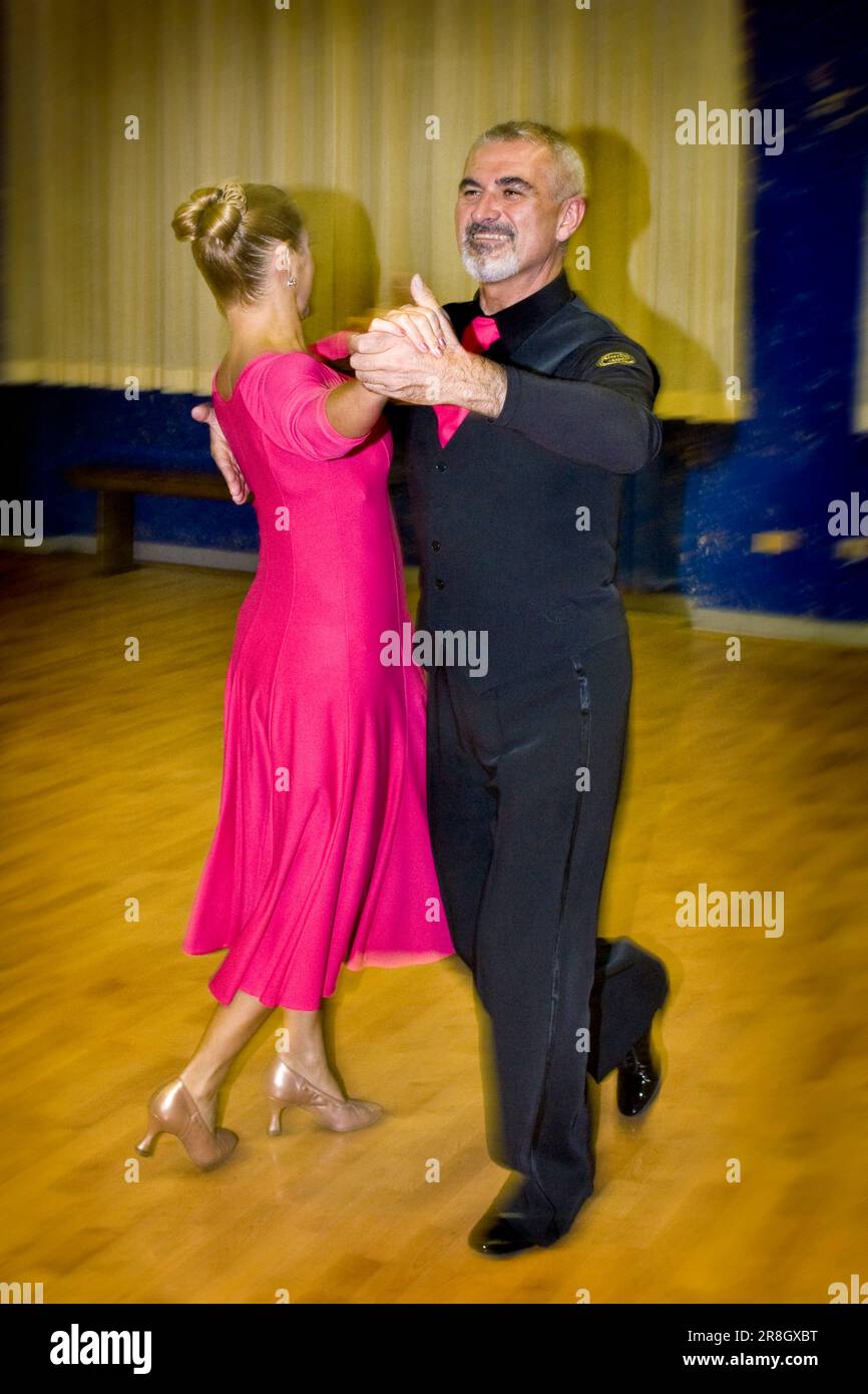 Two men one woman dancing hi-res stock photography and images - Alamy