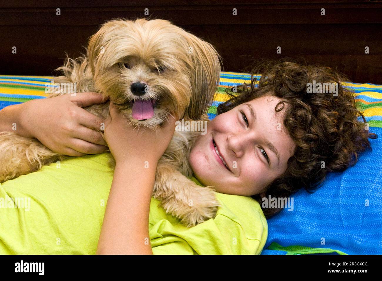 Child with Dog Stock Photo - Alamy