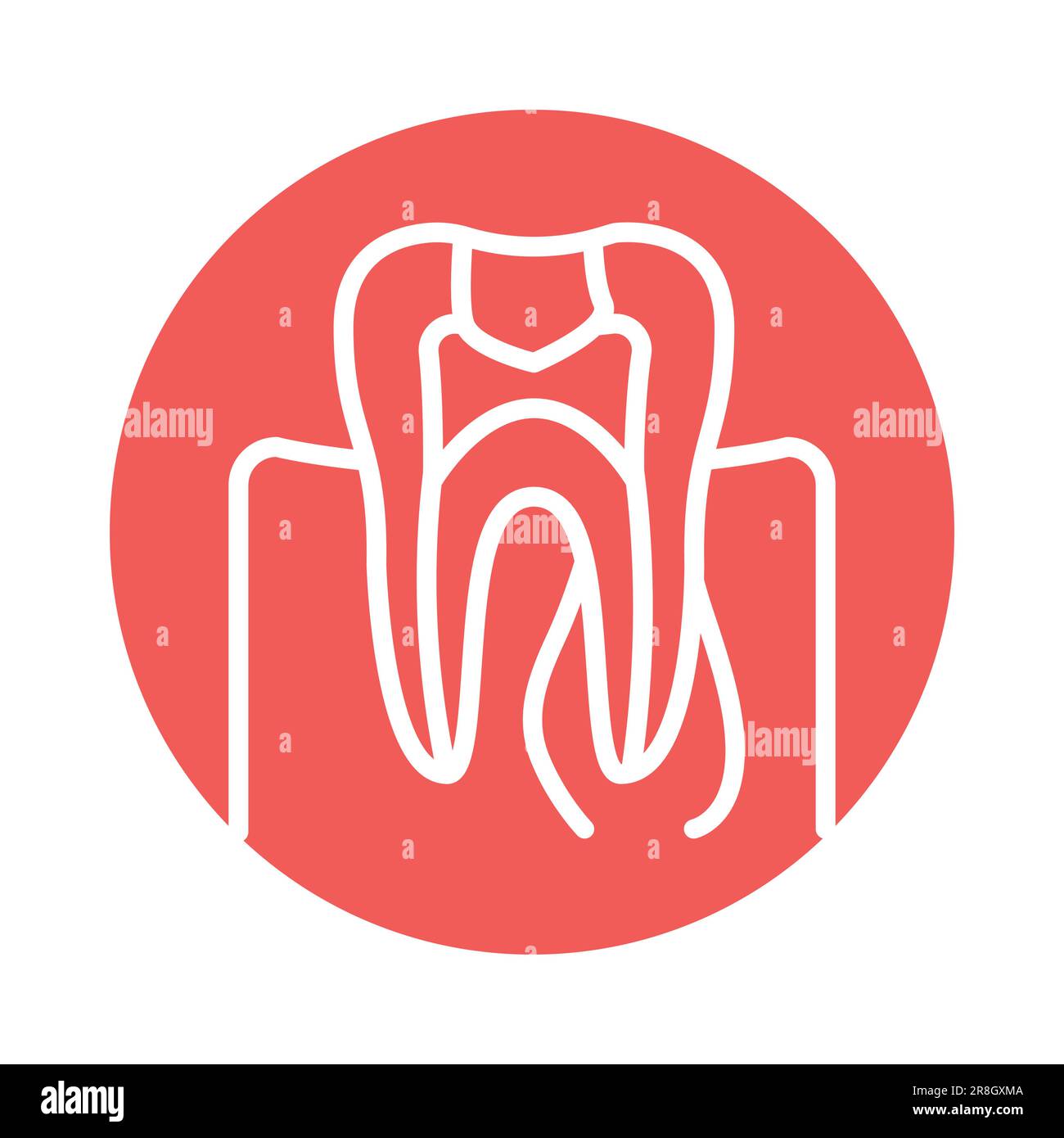 Periodontitis Color Line Icon Isolated Vector Element Outline Pictogram For Web Page Mobile