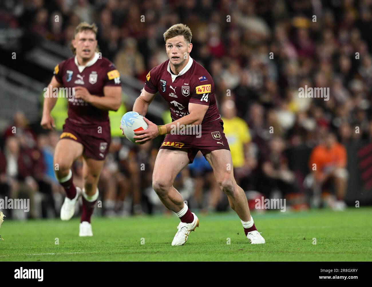 Brisbane, Australia. 21st June, 2023. Harry Grant of the Maroons in ...