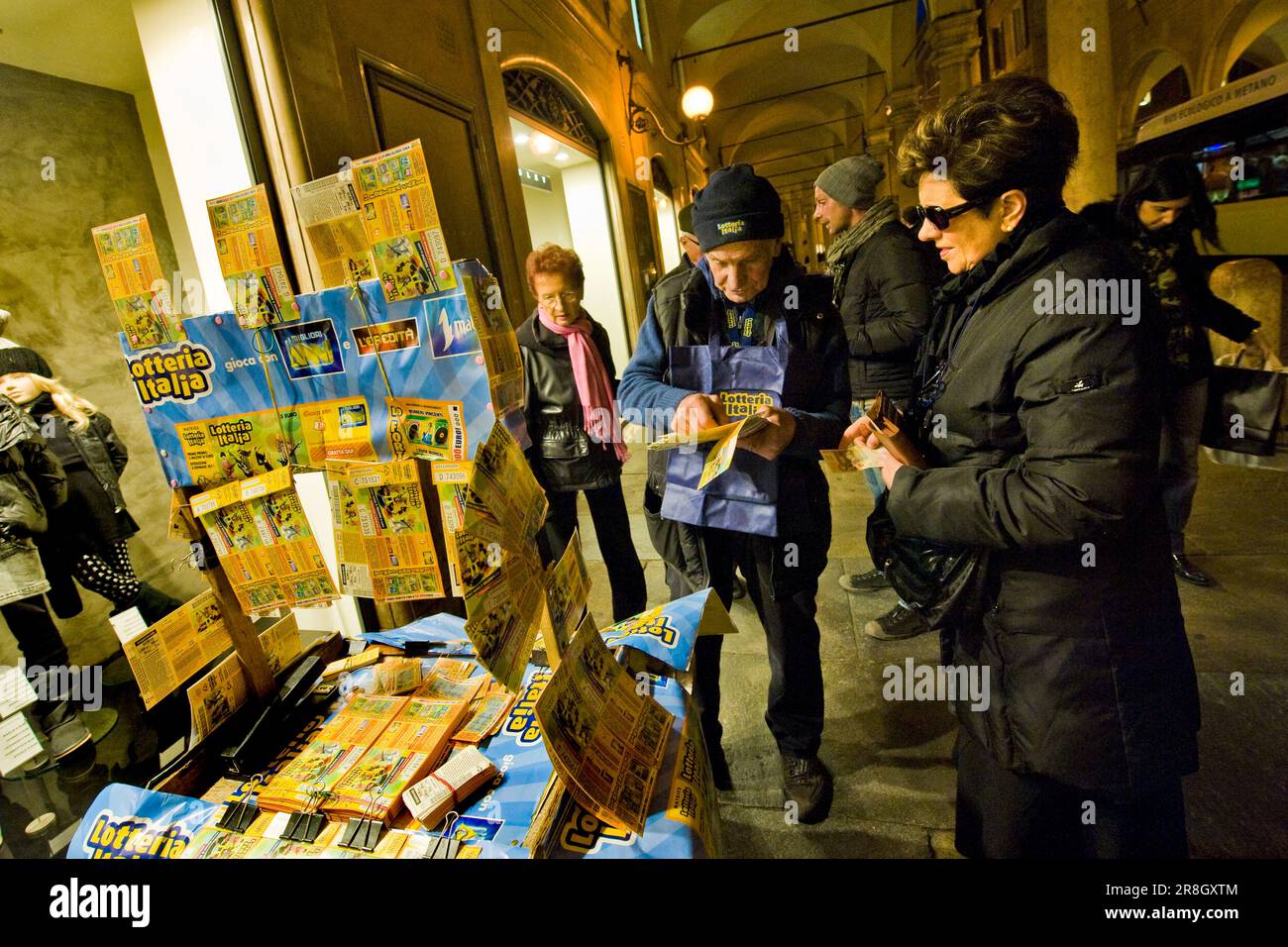 Italian Lottery, Via Emilia, Modena, Emilia Romagna, Italy Stock Photo ...