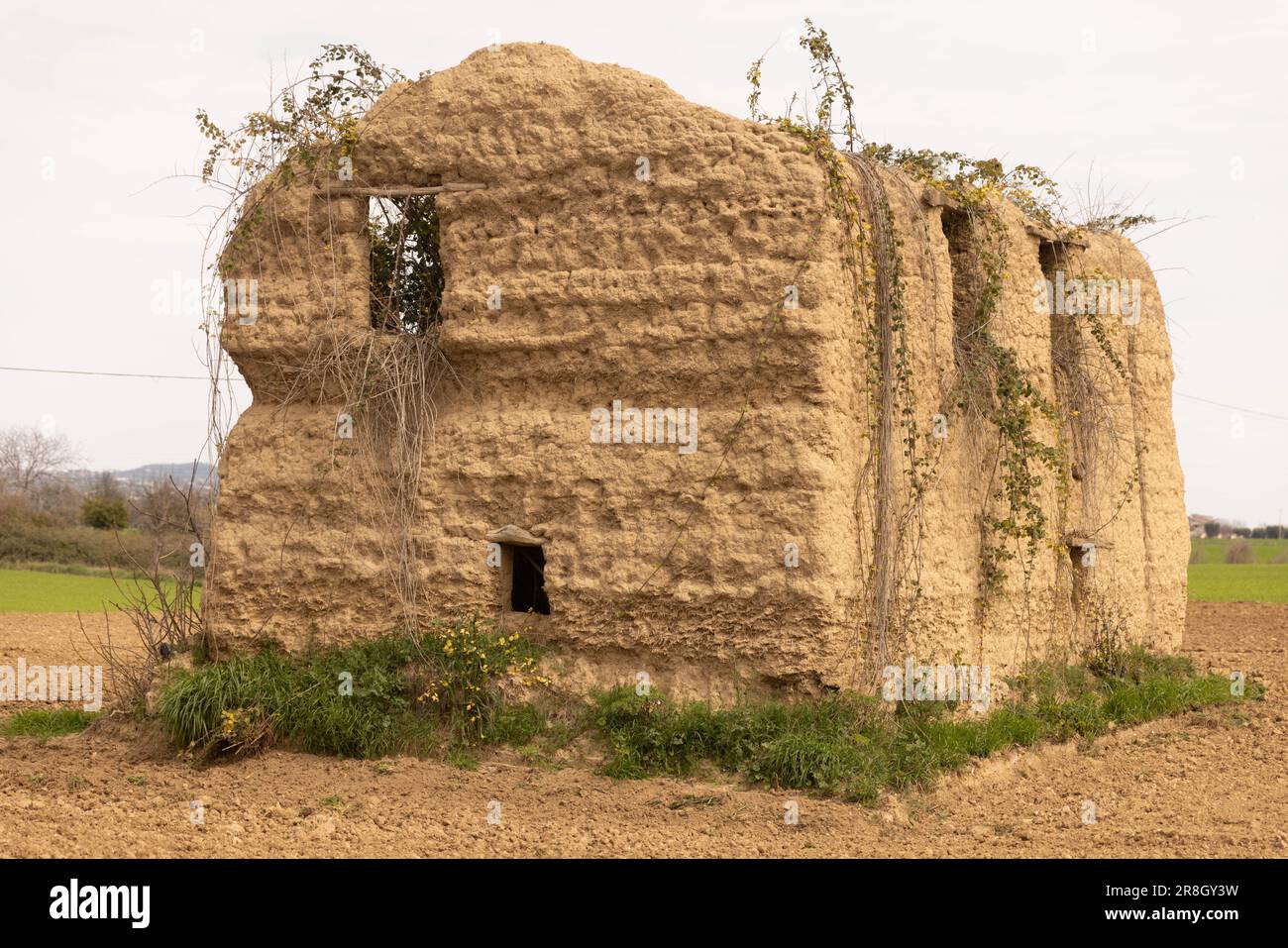 House made of mud bricks Stock Photo - Alamy