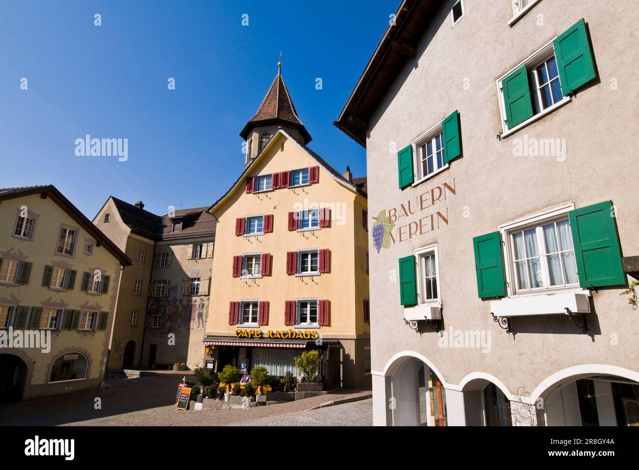 Old Town, Maienfeld, Switzerland Stock Photo - Alamy