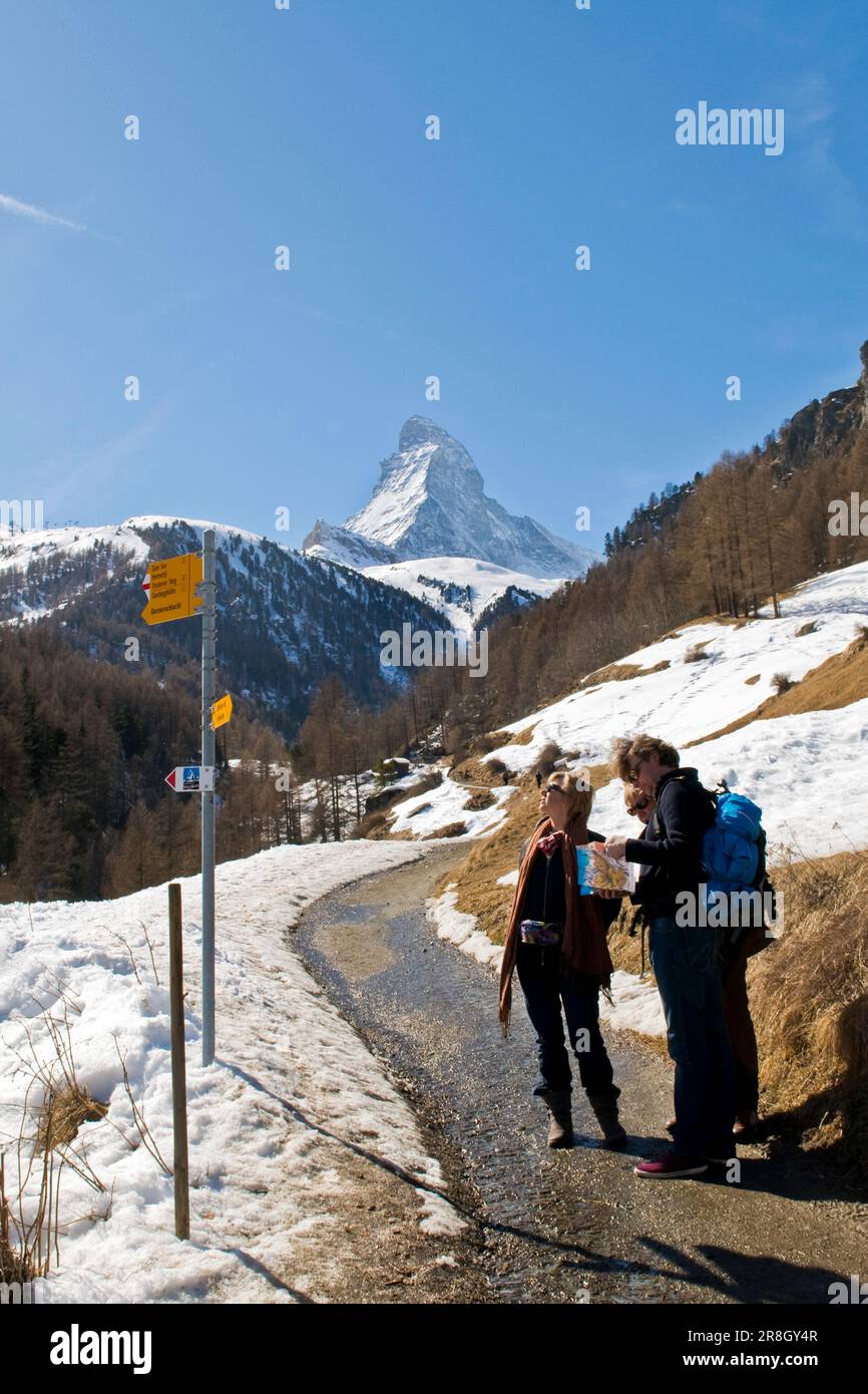 Zermatt sign hi-res stock photography and images - Alamy