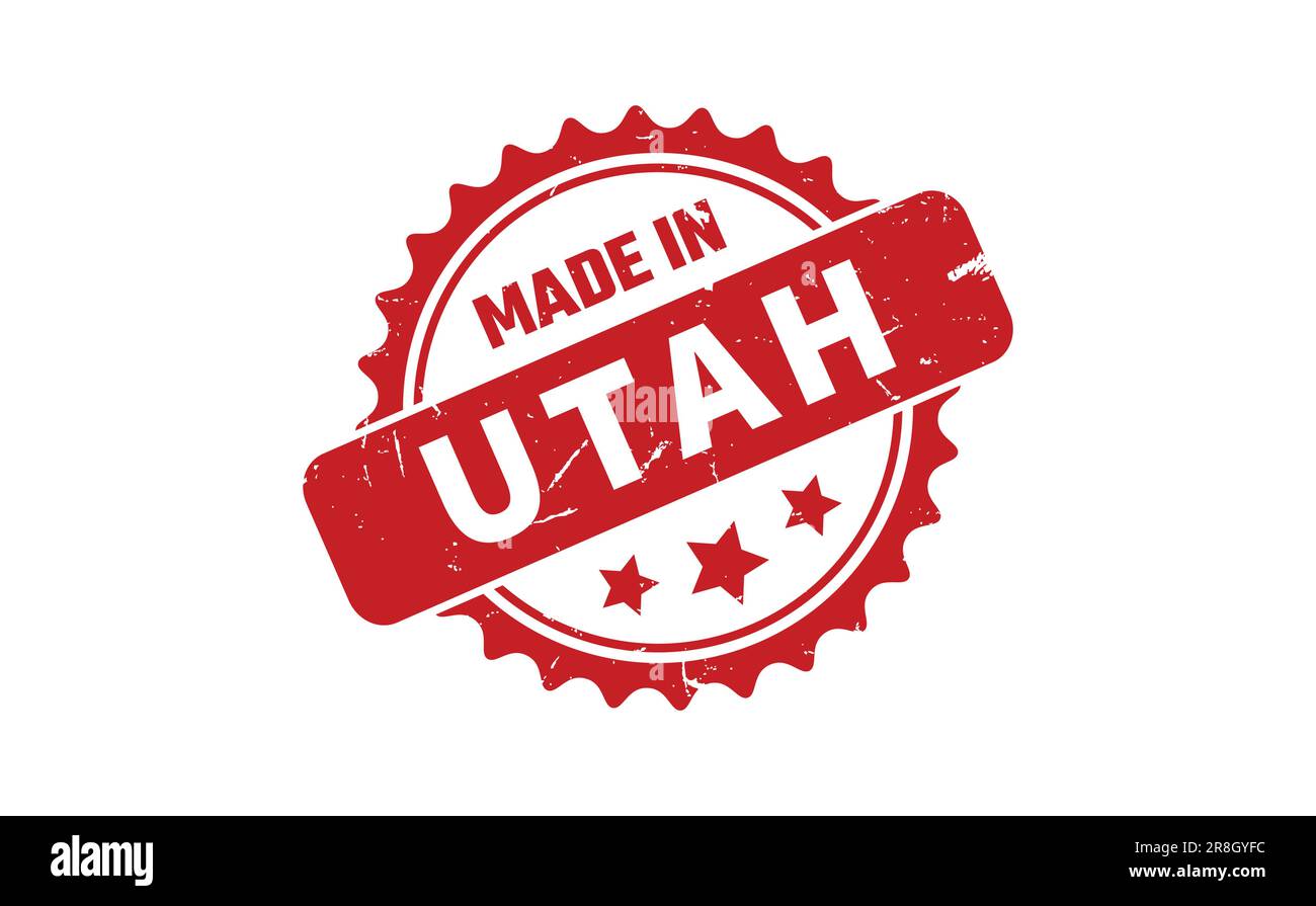 Utah stamp vector vectors hi-res stock photography and images - Alamy