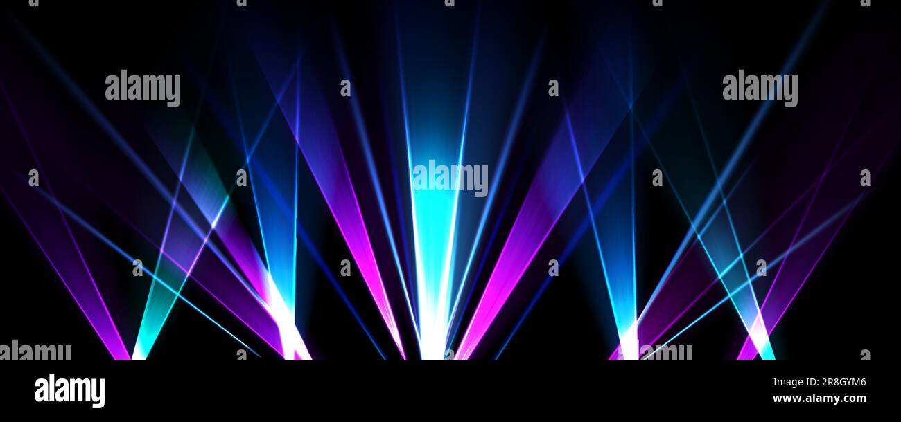 Party laser show light effect for disco dance club vector background ...