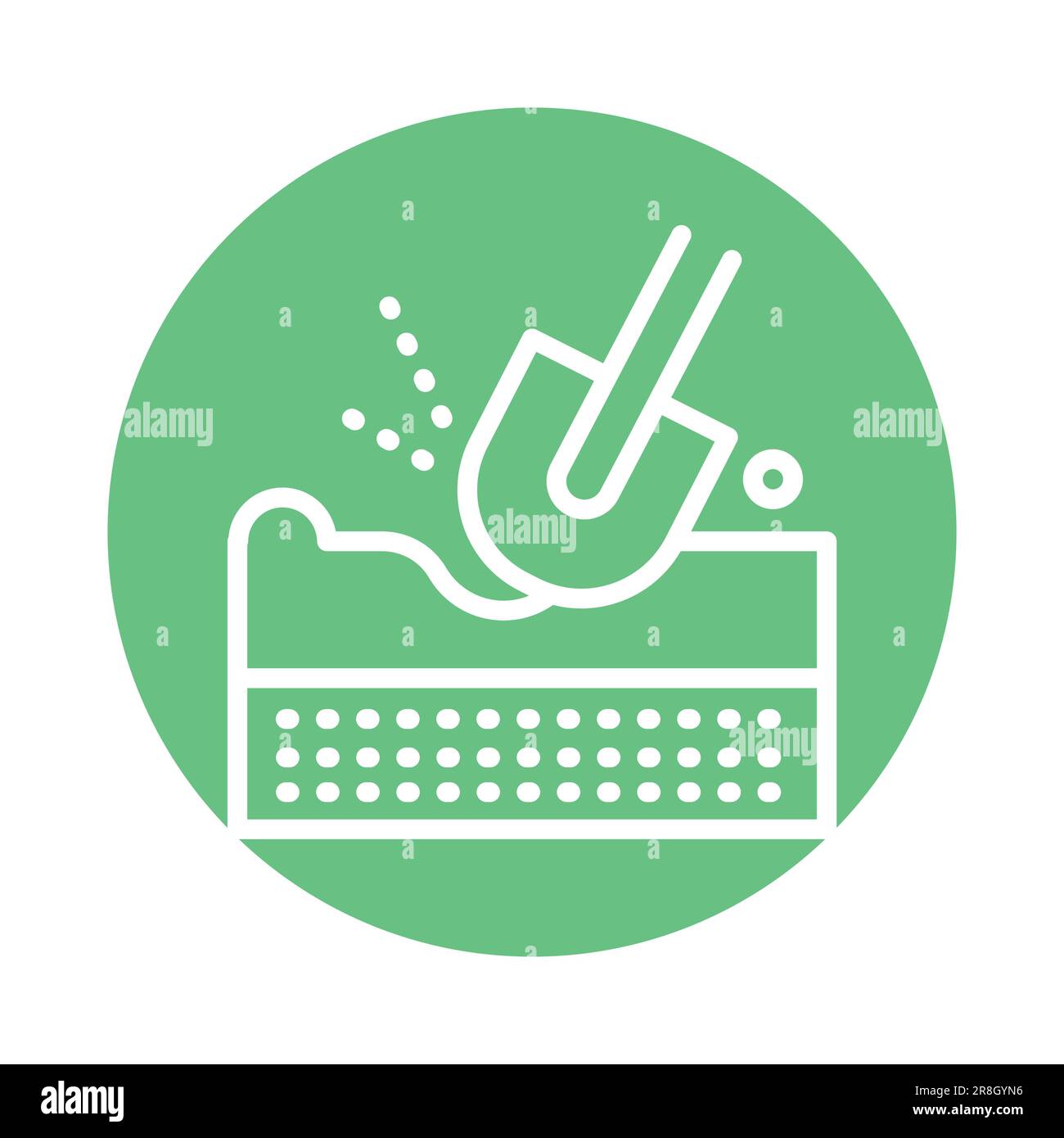 Dig Ground Color Line Icon Isolated Vector Element Outline Pictogram For Web Page Mobile App