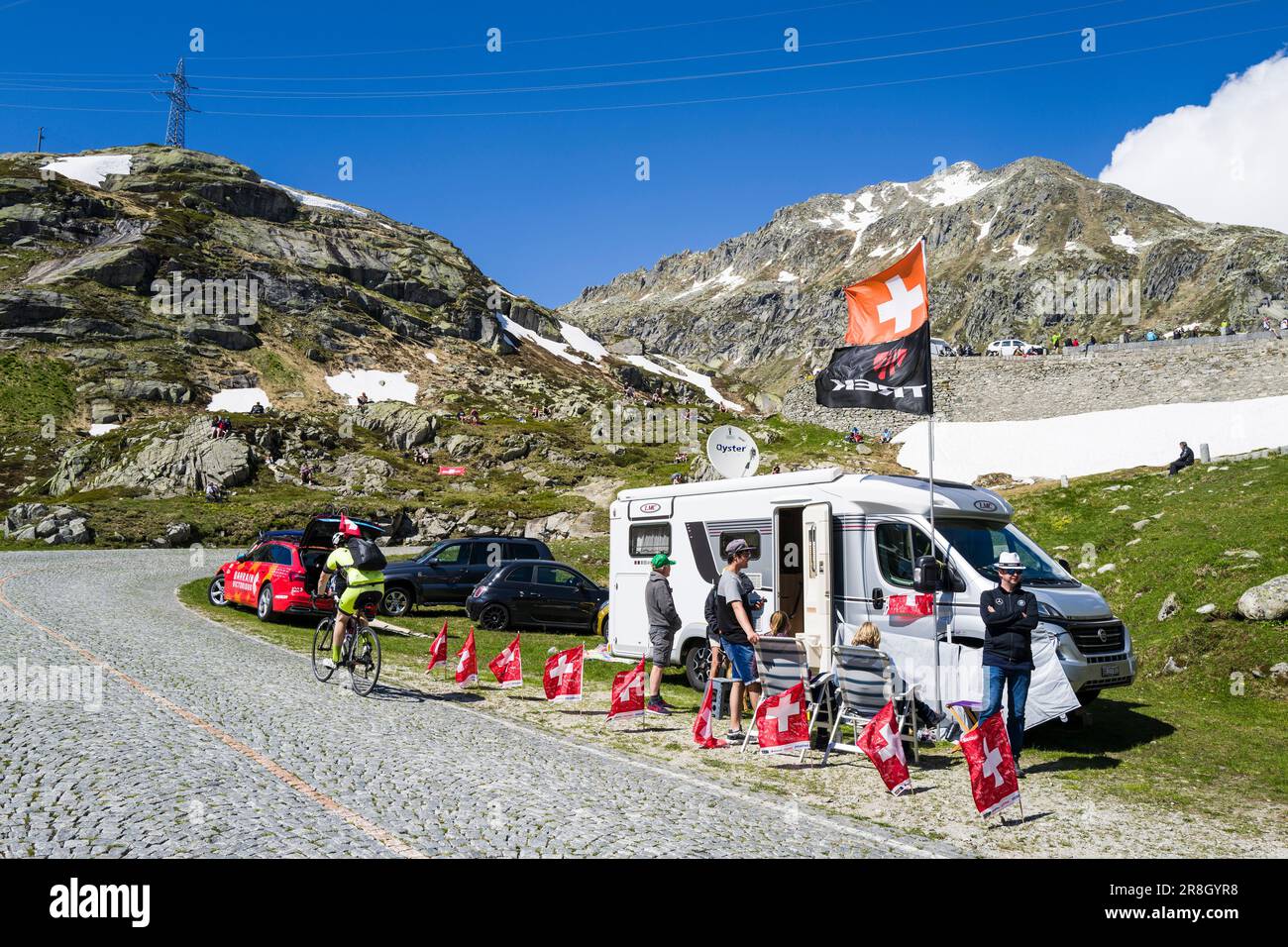 Switzerland. Tour de Suisse. Gotthard pass (Tremola Stock Photo - Alamy