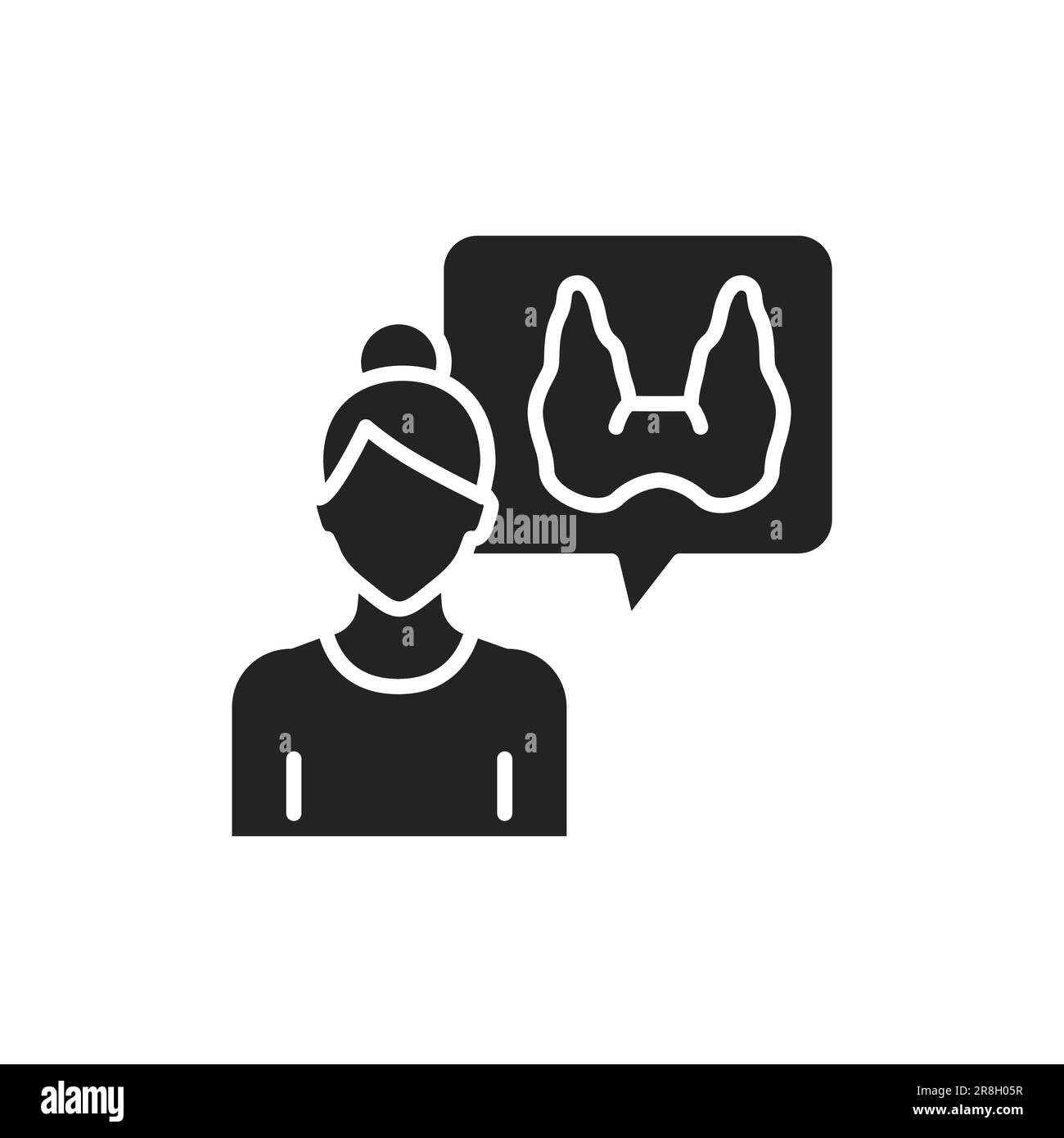 Endocrinologist doctor color line icon. Isolated vector element ...