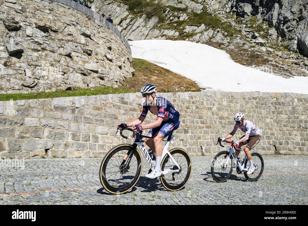 Switzerland. Tour de Suisse. Gotthard pass (Tremola) - Petr Vakoc Stock Photo - Alamy