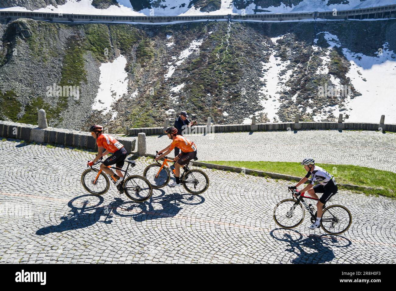 Switzerland. Tour de Suisse. Gotthard pass (Tremola Stock Photo - Alamy