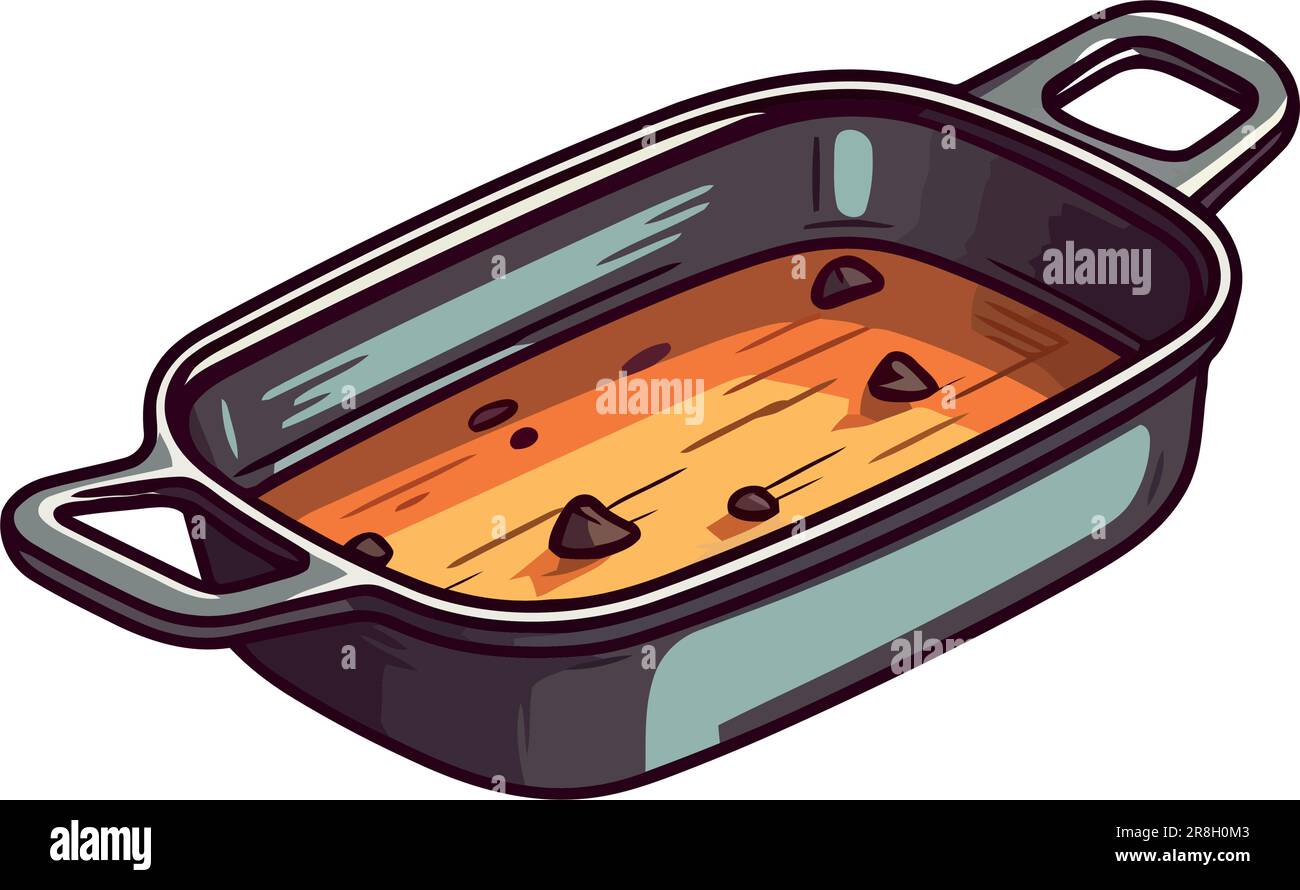cartoon tray food metallic style Stock Vector Image & Art - Alamy