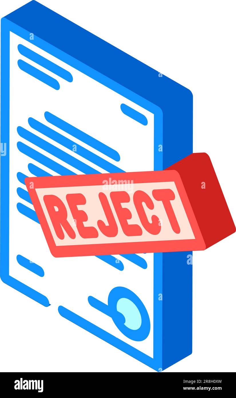 employee reject isometric icon vector illustration Stock Vector Image ...