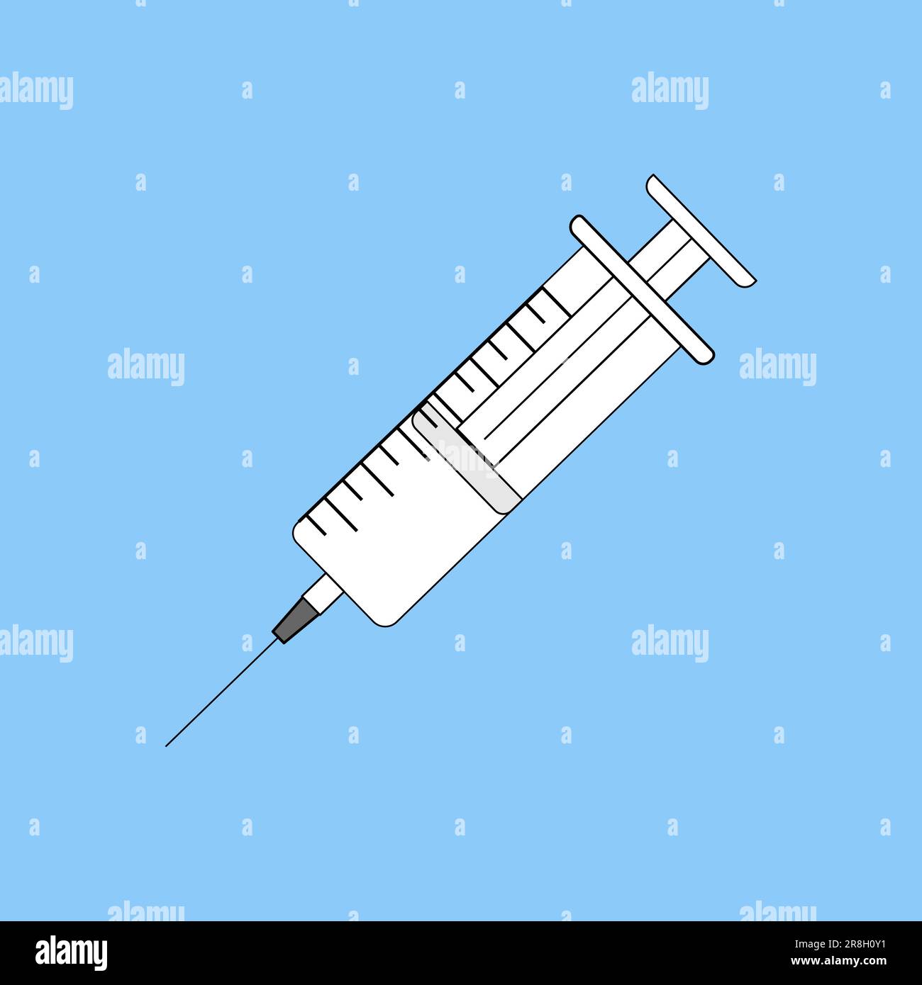 Hospital blue flat design Stock Vector Images - Alamy