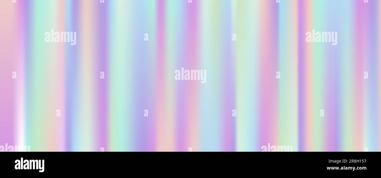 Hologram texture background. Iridescent striped gradient. Neon rainbow ...