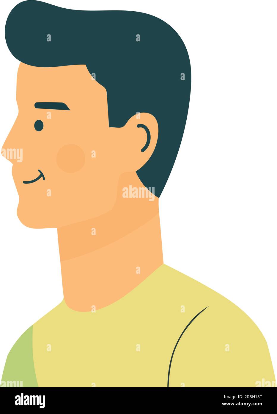 Smiling man avatar isolated Stock Vector Image & Art - Alamy