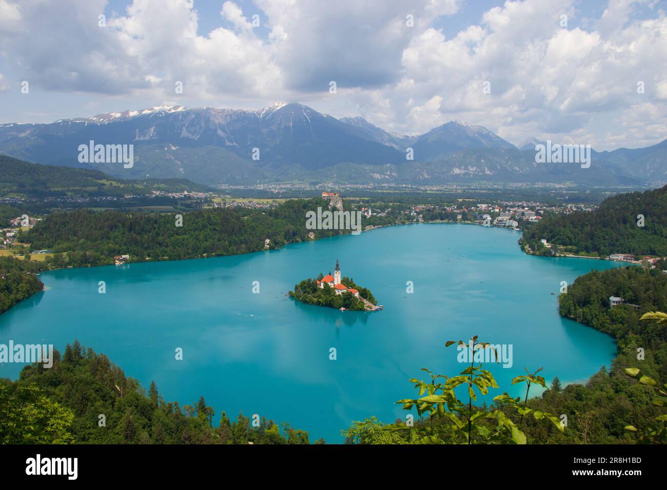 Drone bled lake hi-res stock photography and images - Alamy