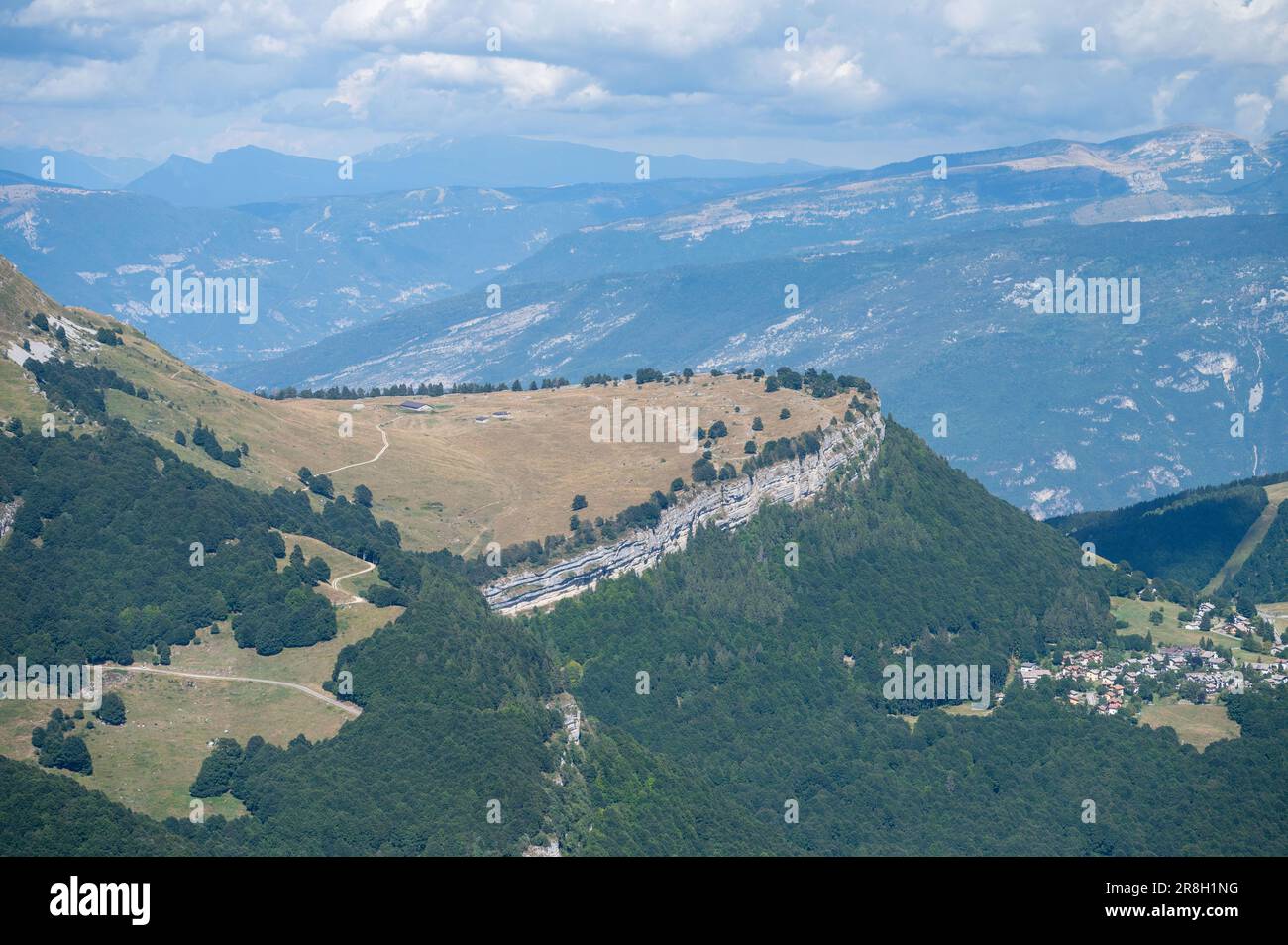 The plateau at the top of Monte Baldo, the mountain over Malcesine on ...