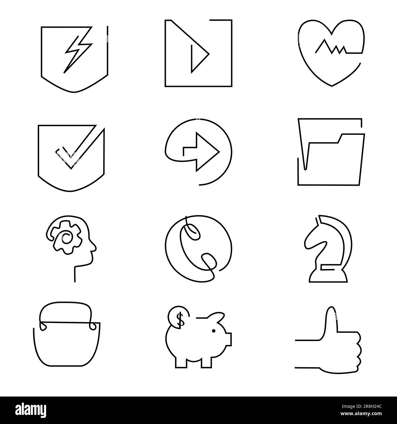 icon thunderbolt youtube video heartbeat checklist approved right arrow ...