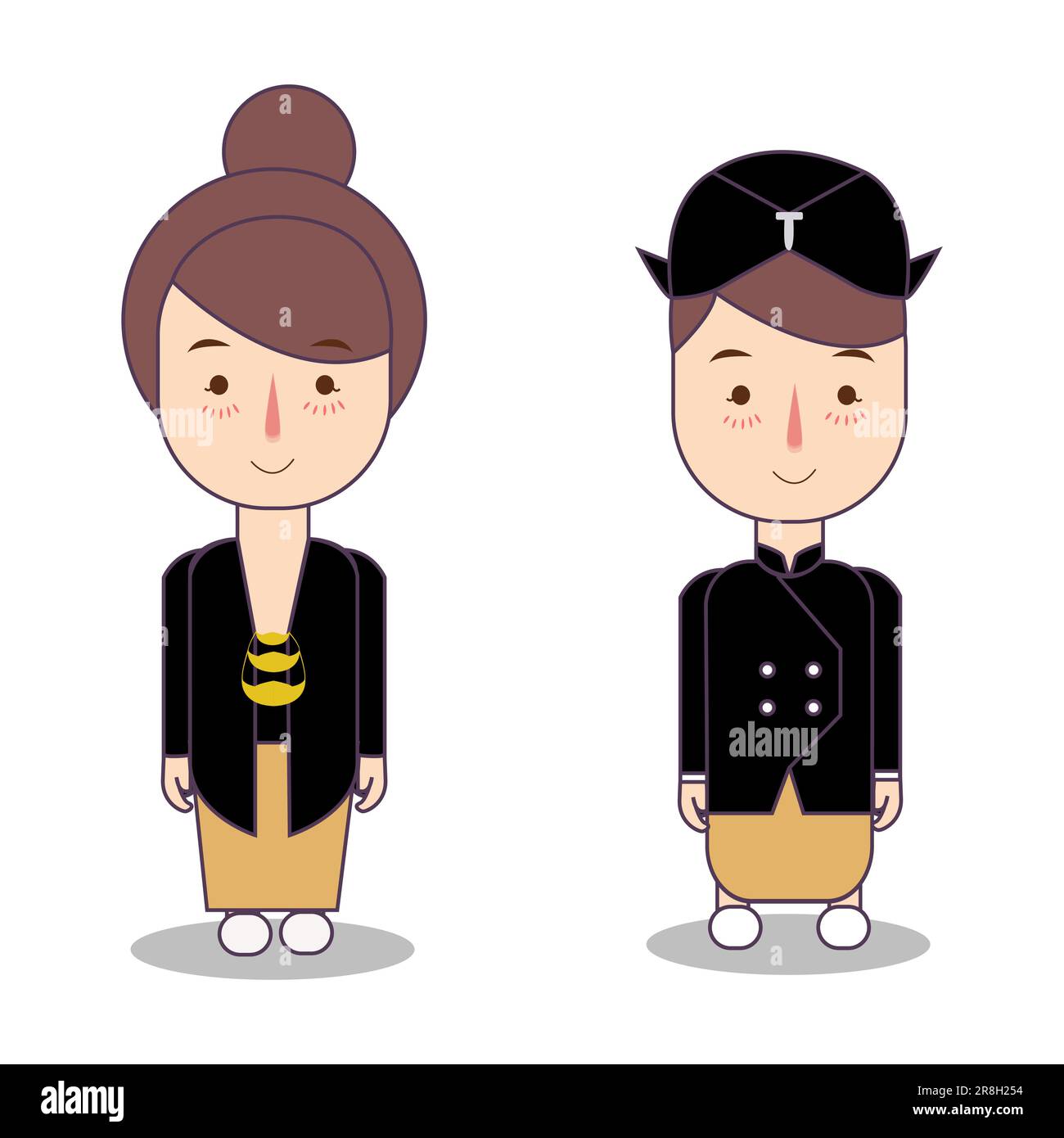 Traditional dress native tribe form Indonesian Java Javanese boy and ...