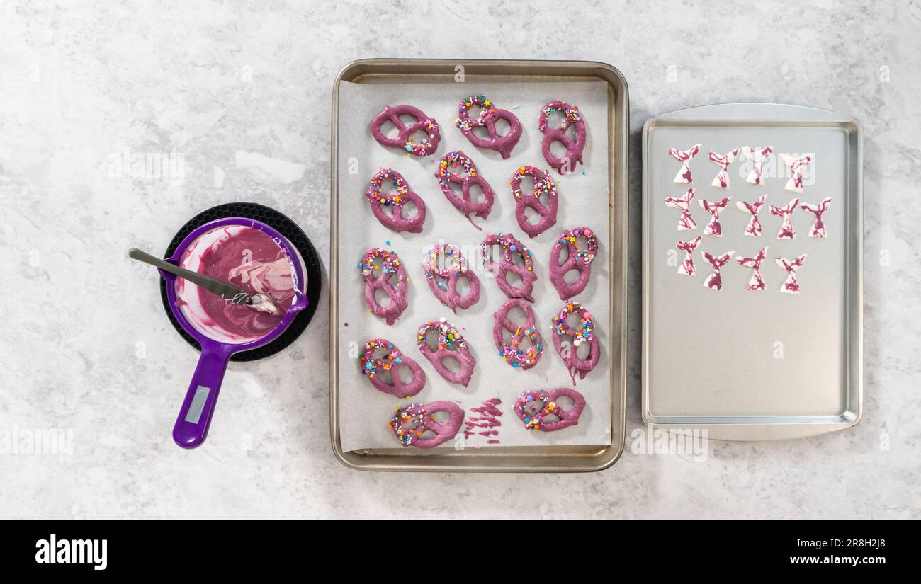 Mermaid pretzel twists Stock Photo - Alamy