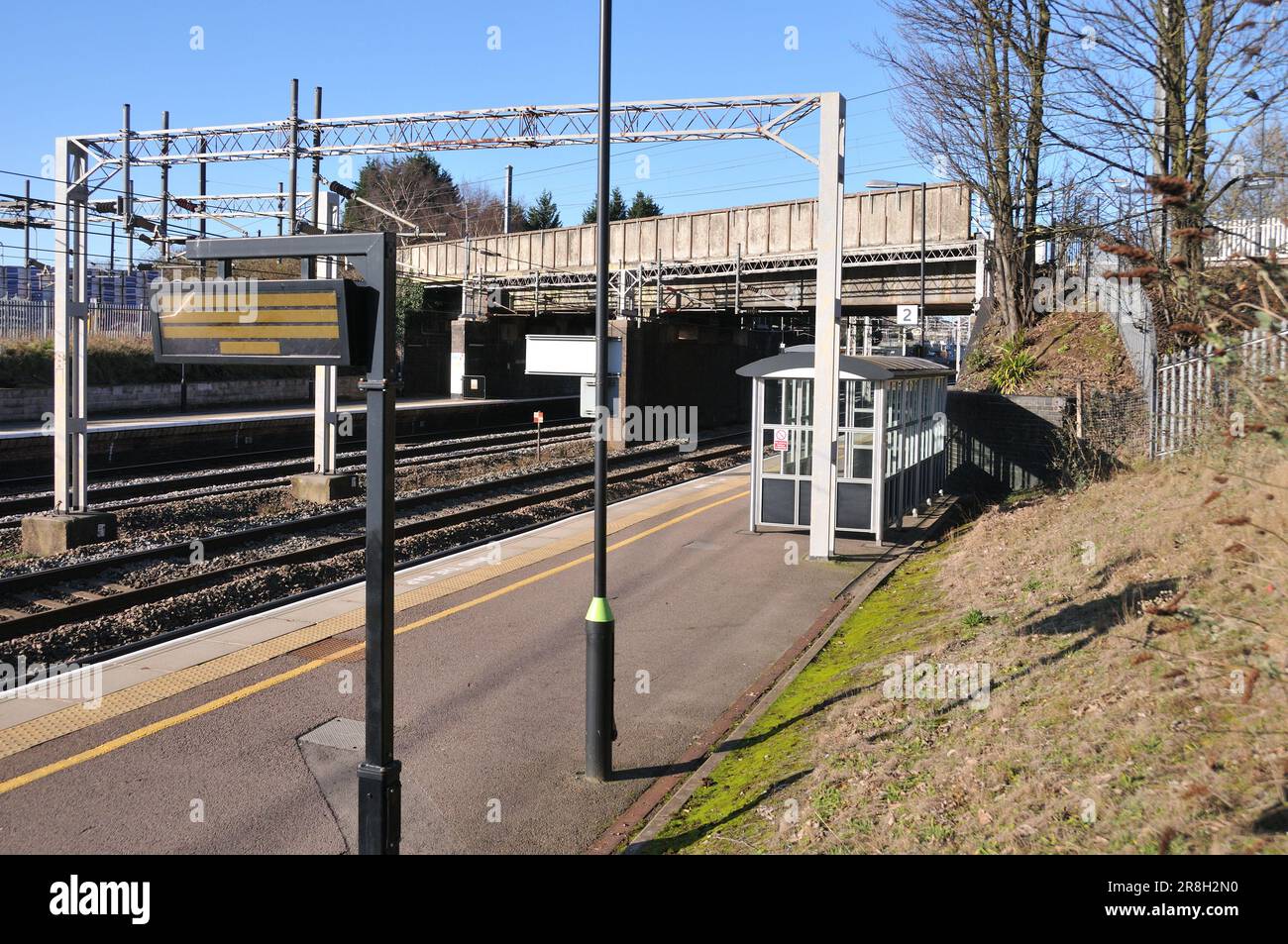 Lichfield Trent Valley Railway Station - view showing the two West ...